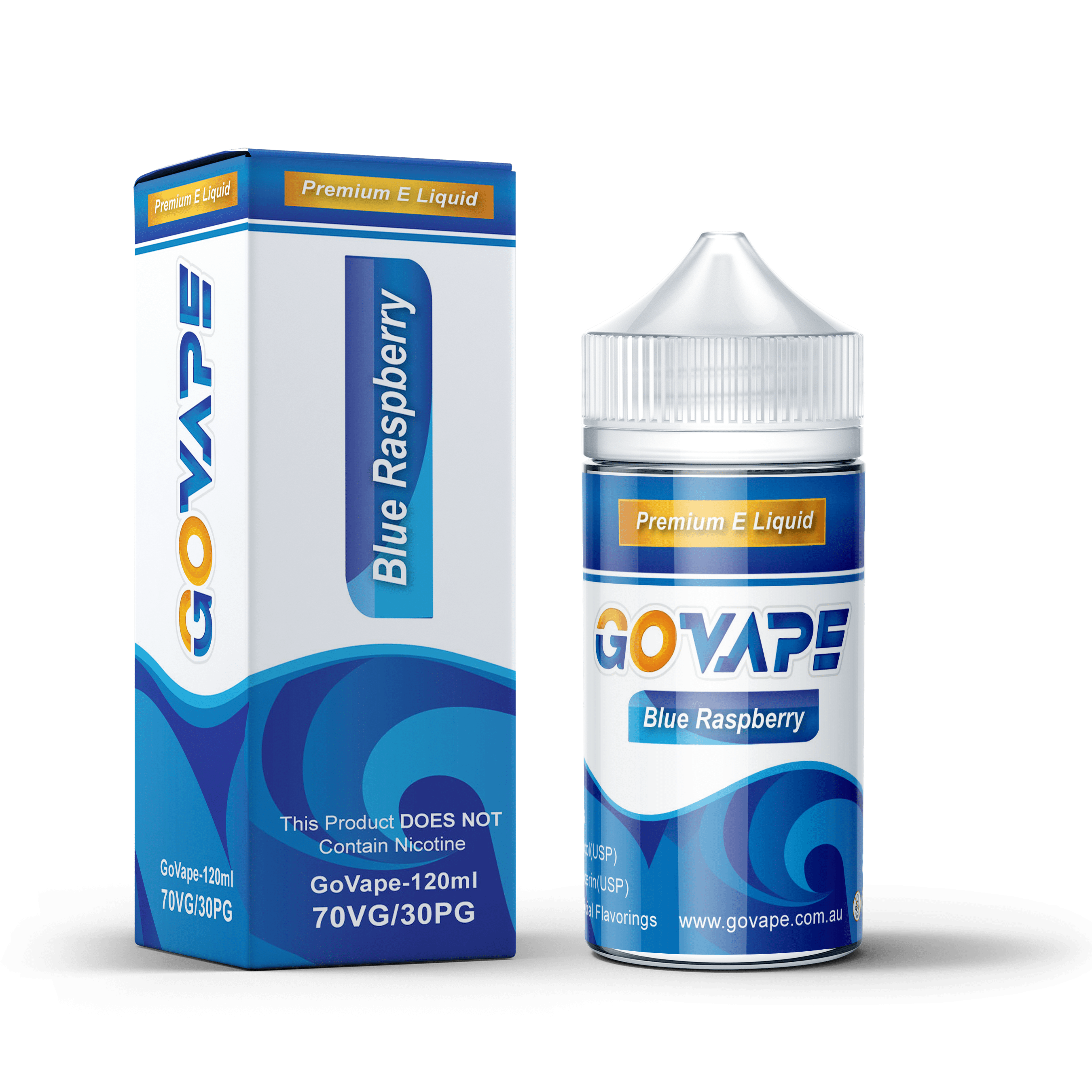 GO VAPE PREMIUM E-LIQUID - BLUE RASPBERRY - 120ml– Super Vape Store